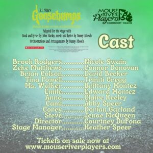 Goosebumps Cast List Announced - Mouse River Players