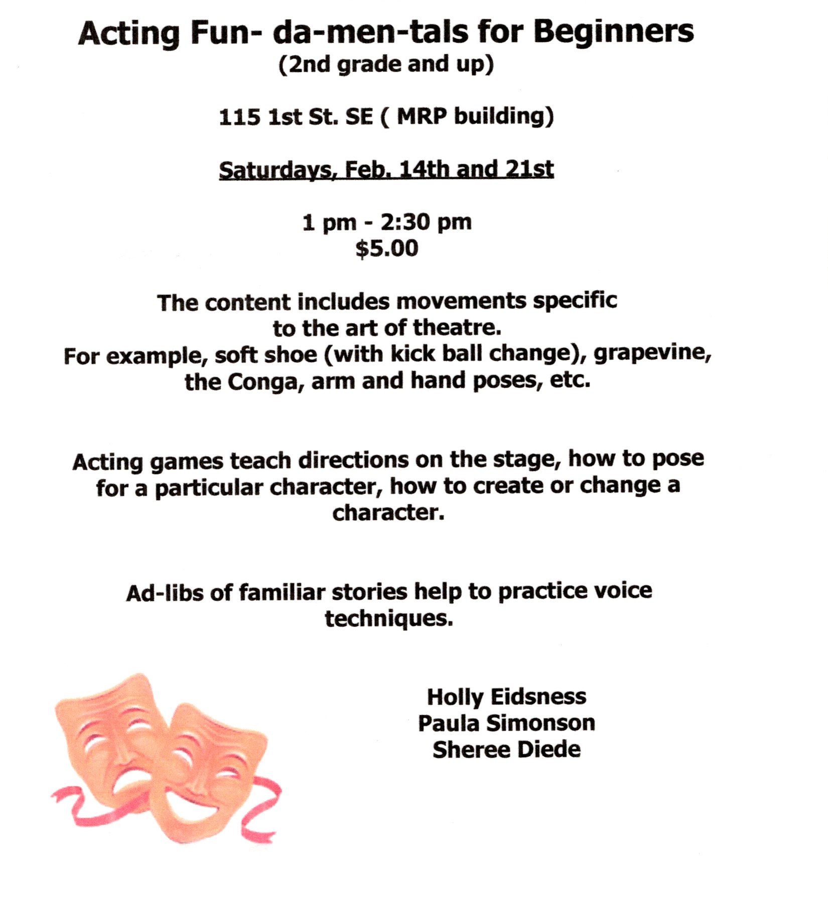 Acting Fun-da-mentals for Beginners - Mouse River Players